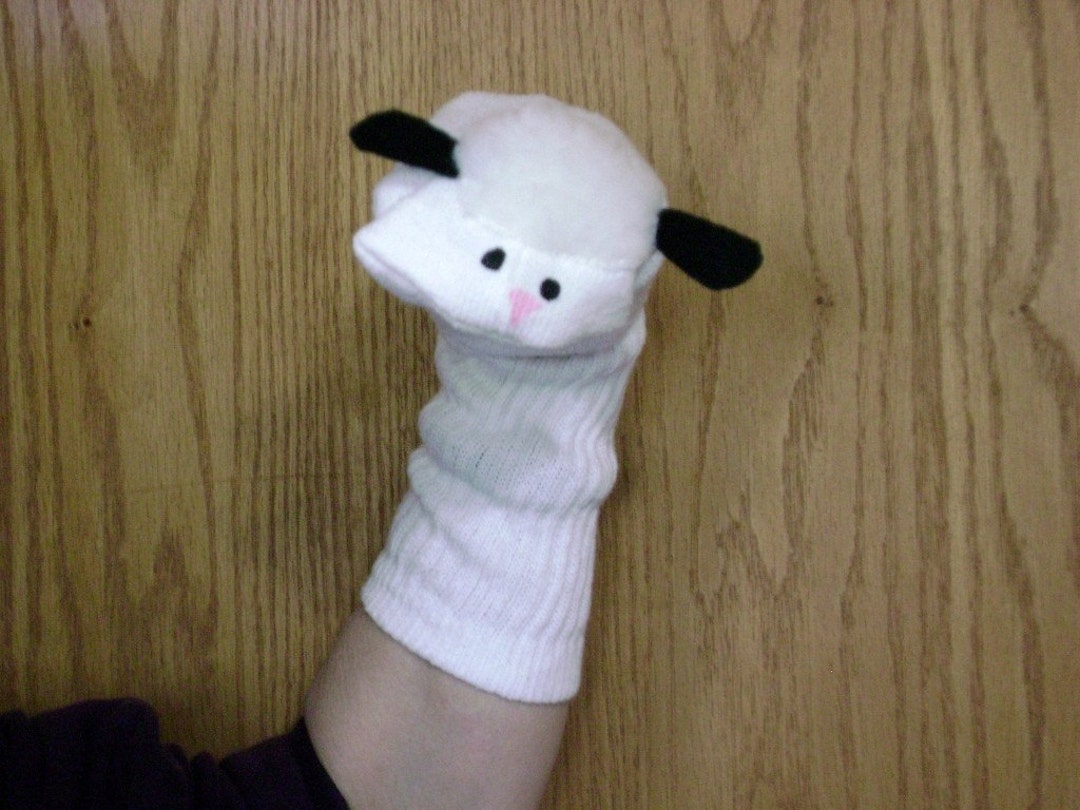 Sheep Sock Puppet Lamb Biblical Puppet Farm Animal, Teacher Gift - Etsy