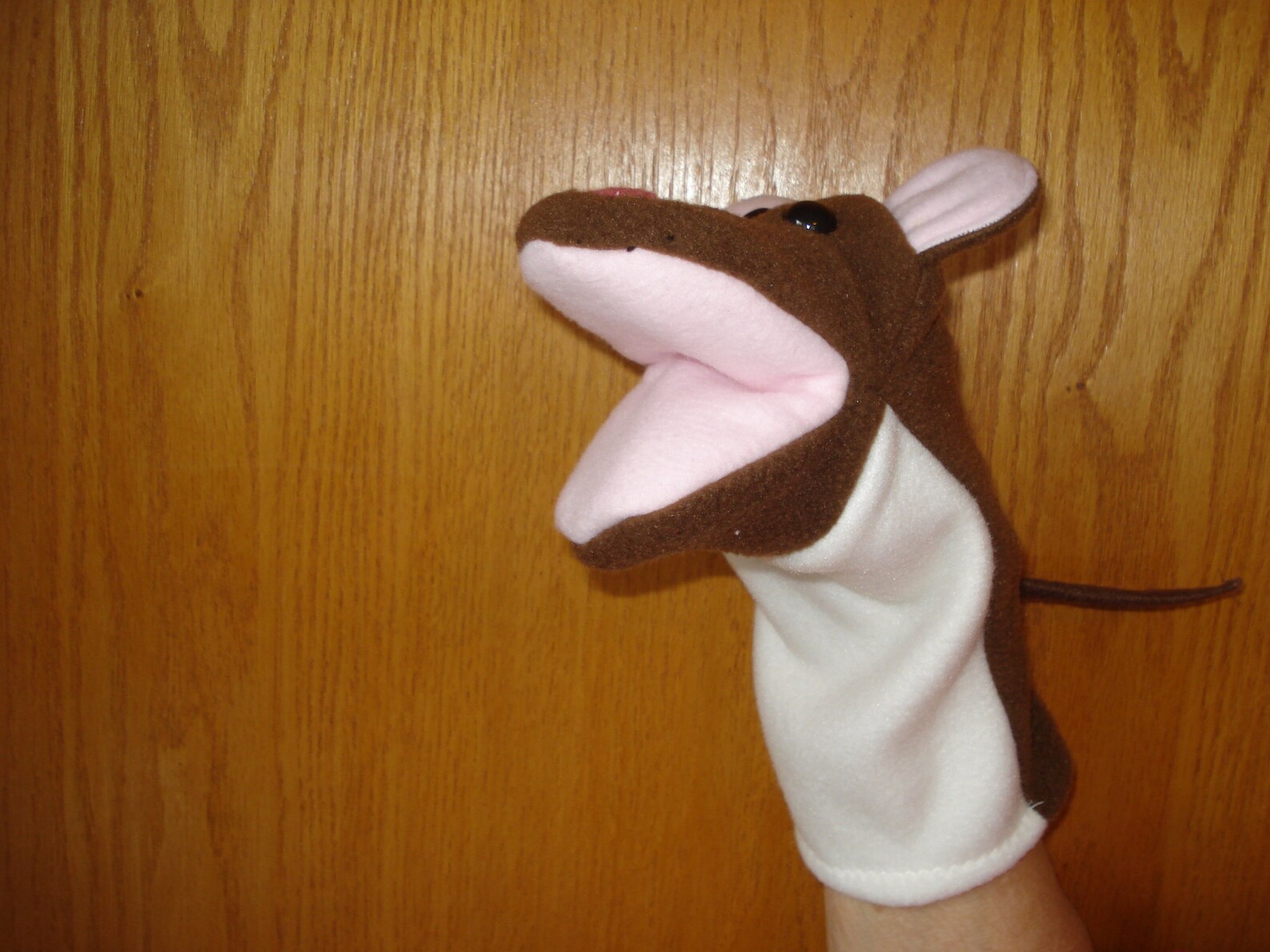 Brown Mouse Hand Puppet Movable Mouth Washable Classroom Aid ...