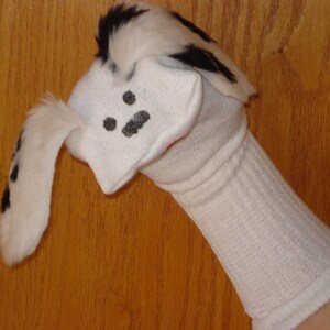Dalmatian Sock Puppet Hand Made - Etsy