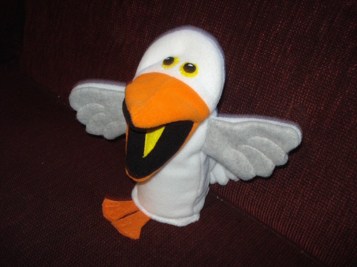 Sea Gull Hand Puppet Bird - Etsy