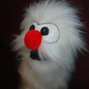 Wild Critter Abominable Snowman Hand Puppet White Faux Fur Educational ...