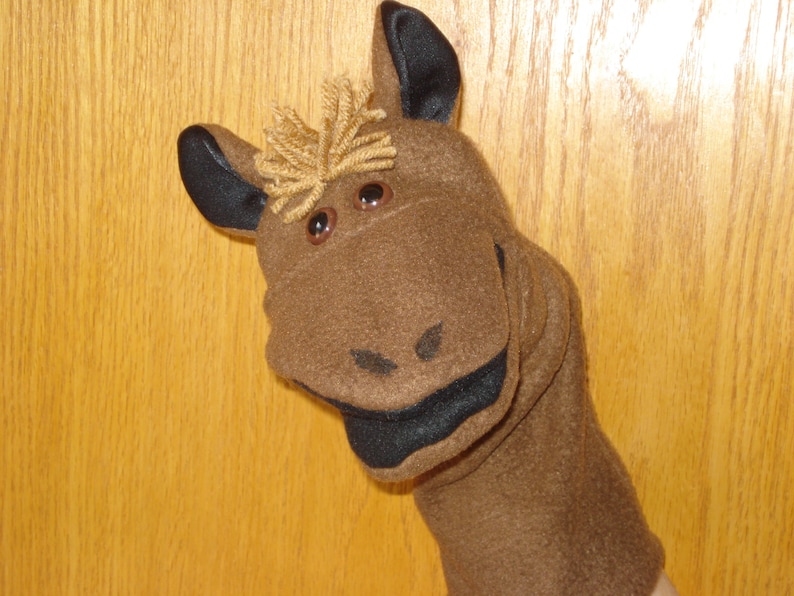 Horse Hand Puppet Brown Pony Mouth Puppet - Etsy