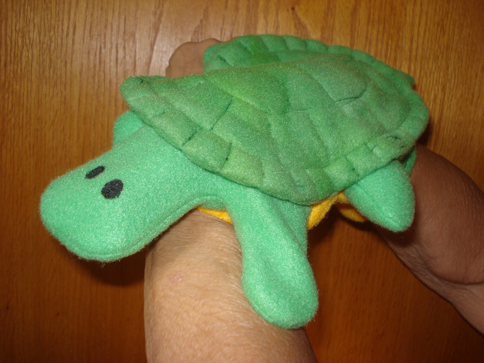 Turtle Hand Puppet Green Reptile Nature Storytelling Autism - Etsy