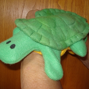 Turtle Hand Puppet Green Reptile Nature Storytelling Autism Interactive ...