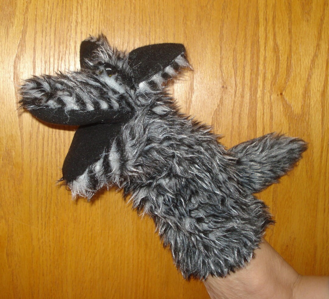 Wolf Hand Puppet Movable Mouth Made in USA - Etsy Canada