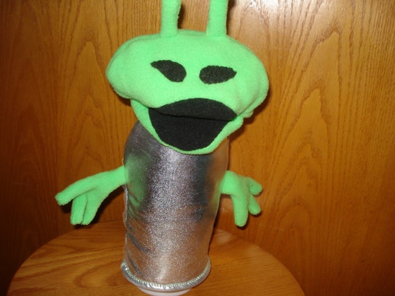 Extra Terrestrial Alien Outer Space Hand Puppet - Etsy