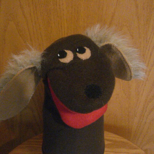 Monkey Hand Puppet Black Felt Hand Stitched Eyes Movable Mouth - Etsy