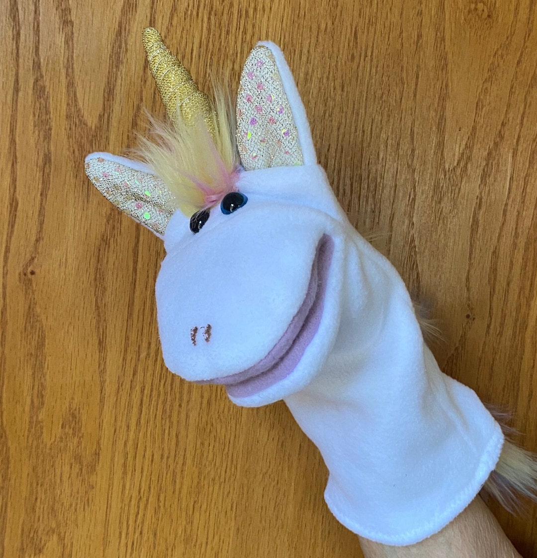 Unicorn Hand Puppet Plastic Eyes - Etsy
