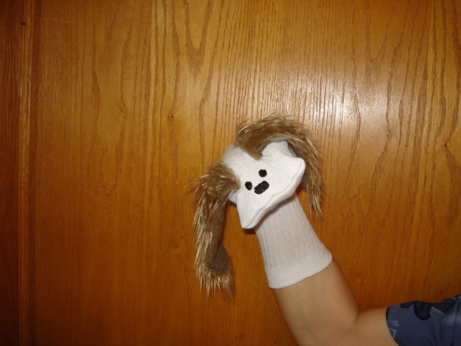 Dog Sock Puppet With Tan Curly Ears Spaniel Puppy Puppies - Etsy