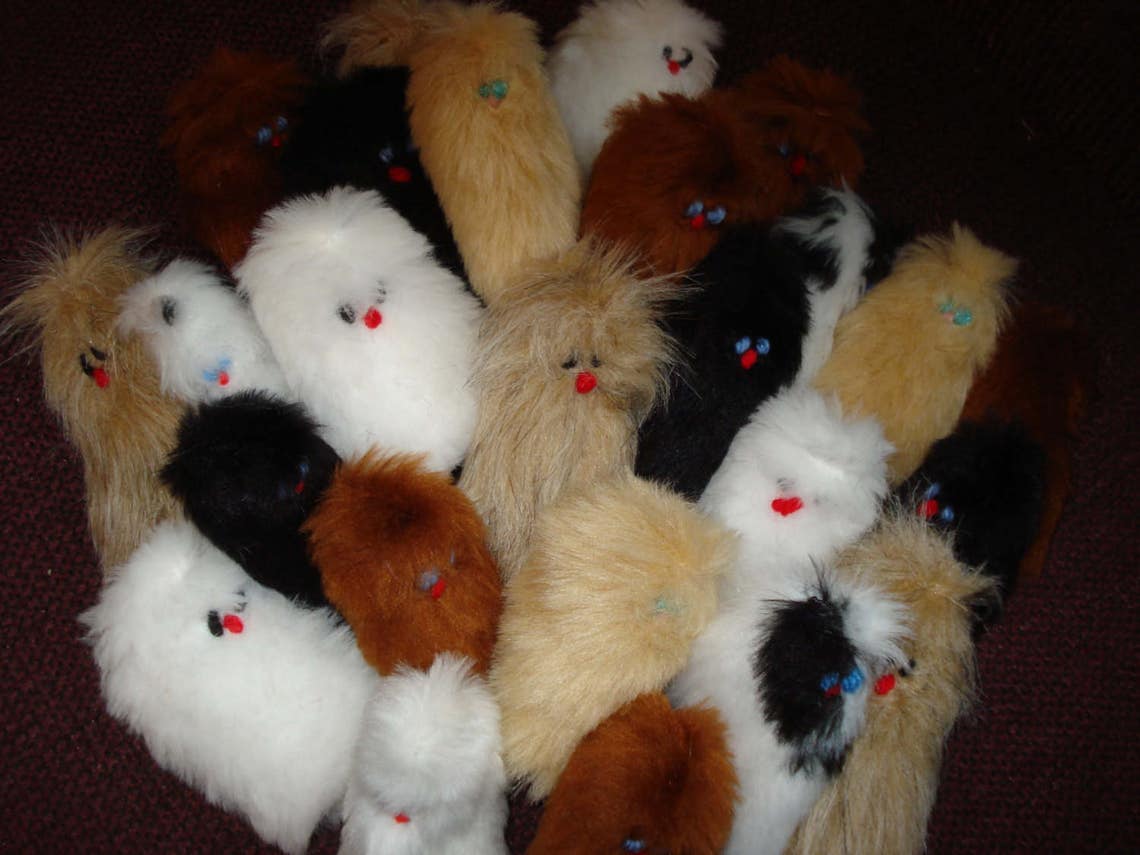 25 Faux Fur Finger Puppets Made in USA Hand Made - Etsy