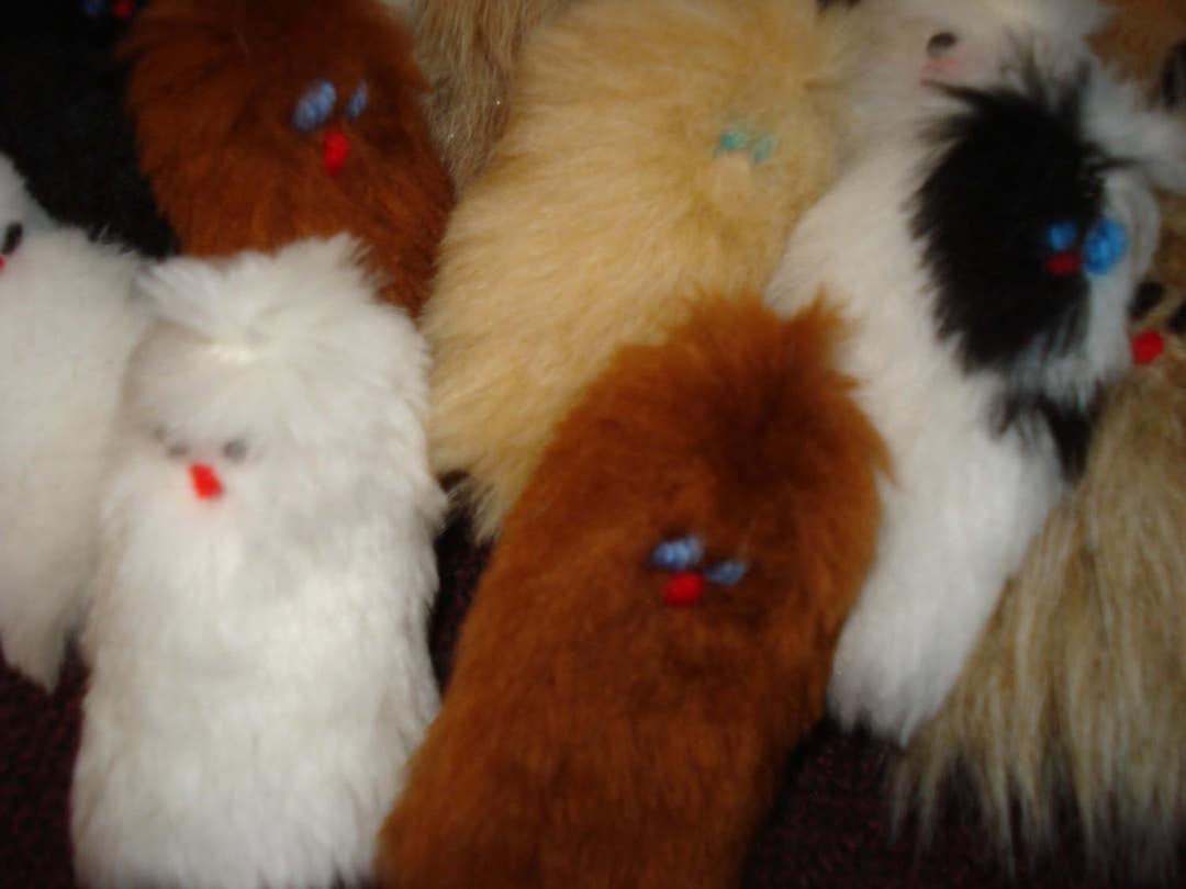 25 Faux Fur Finger Puppets Made in USA Hand Made - Etsy