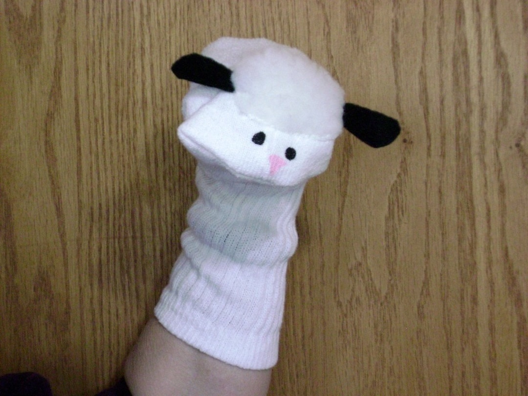 Sheep Sock Puppet Lamb Biblical Puppet Farm Animal - Etsy