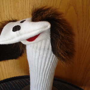 Dog Sock Puppet Hand Made Brown Faux Ears - Etsy