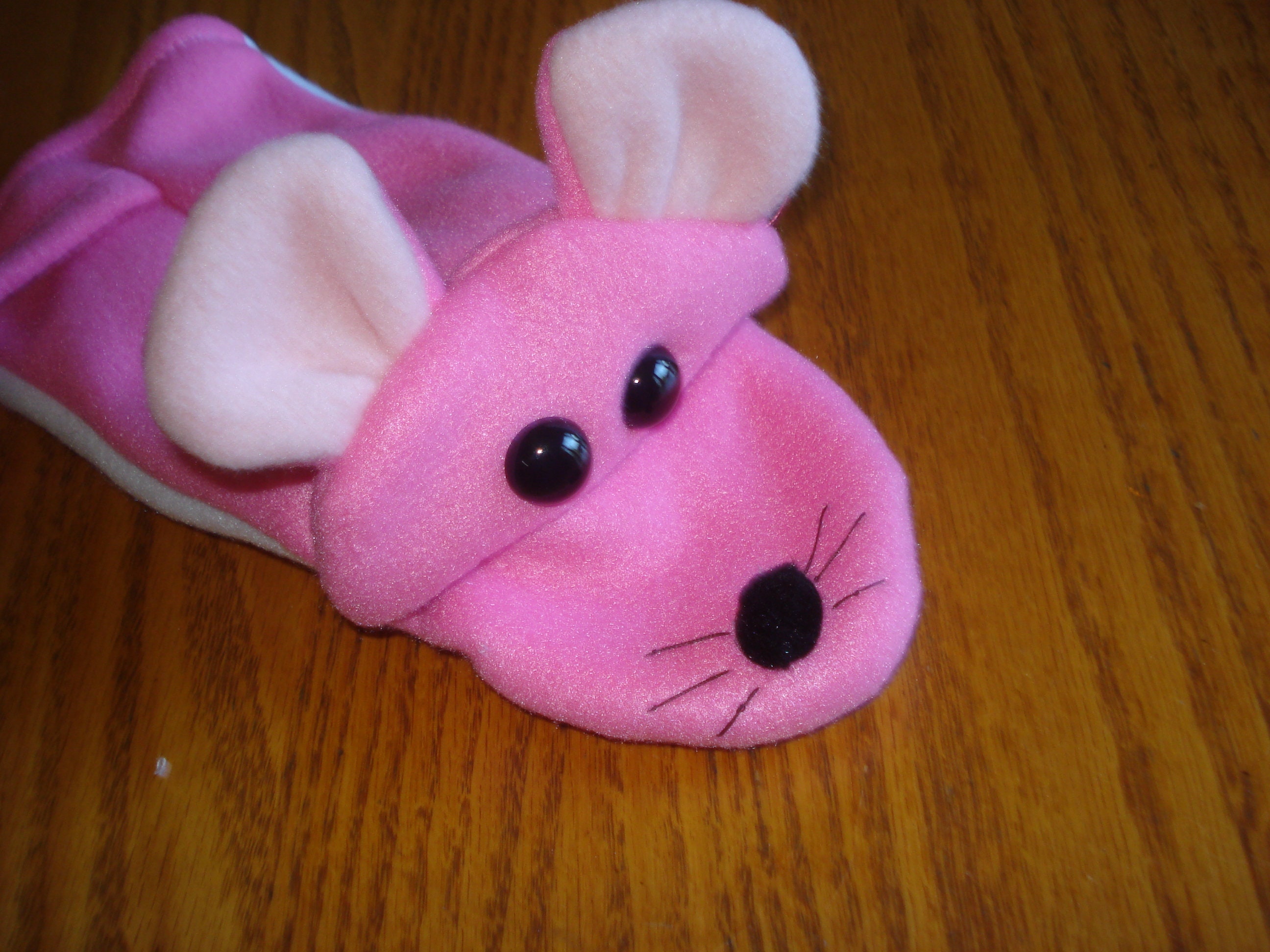 Pink Mouse Hand Puppet Puppets Mice Social Skills Movable | Etsy