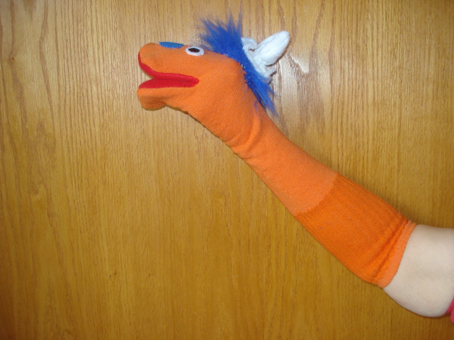 Orange Long Sock Puppet Theater Perform Interactive - Etsy