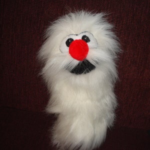 Wild Critter Abominable Snowman Hand Puppet White Faux Fur Educational ...