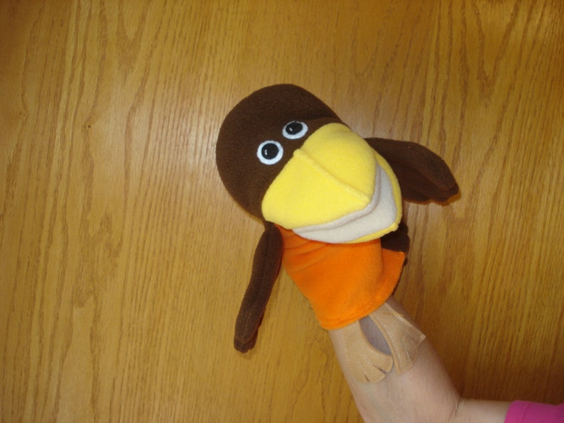 Robin Bird Hand Puppet Felt Eyes Movable Mouth - Etsy
