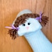Brown Braided Hair Girl Sock Puppet: Storytelling Aid - Etsy