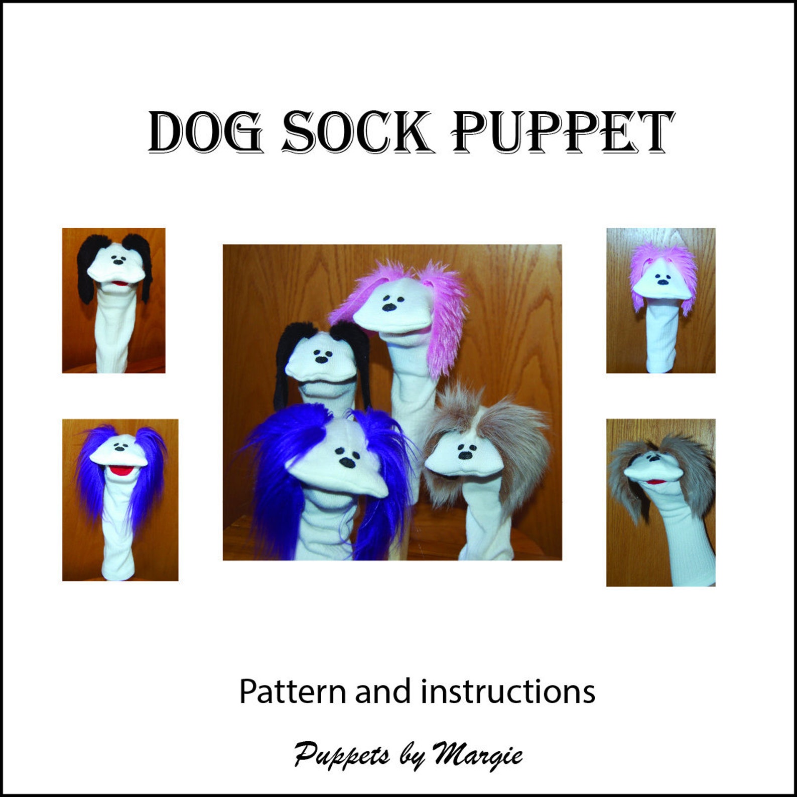 Dog Sock Puppet Pattern Instructions Make Your Own Tutorial Instant ...