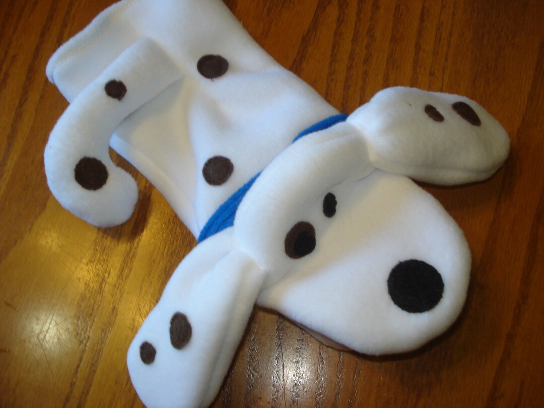 Dog Hand Puppet Movable Mouth Wiggles Spots - Etsy