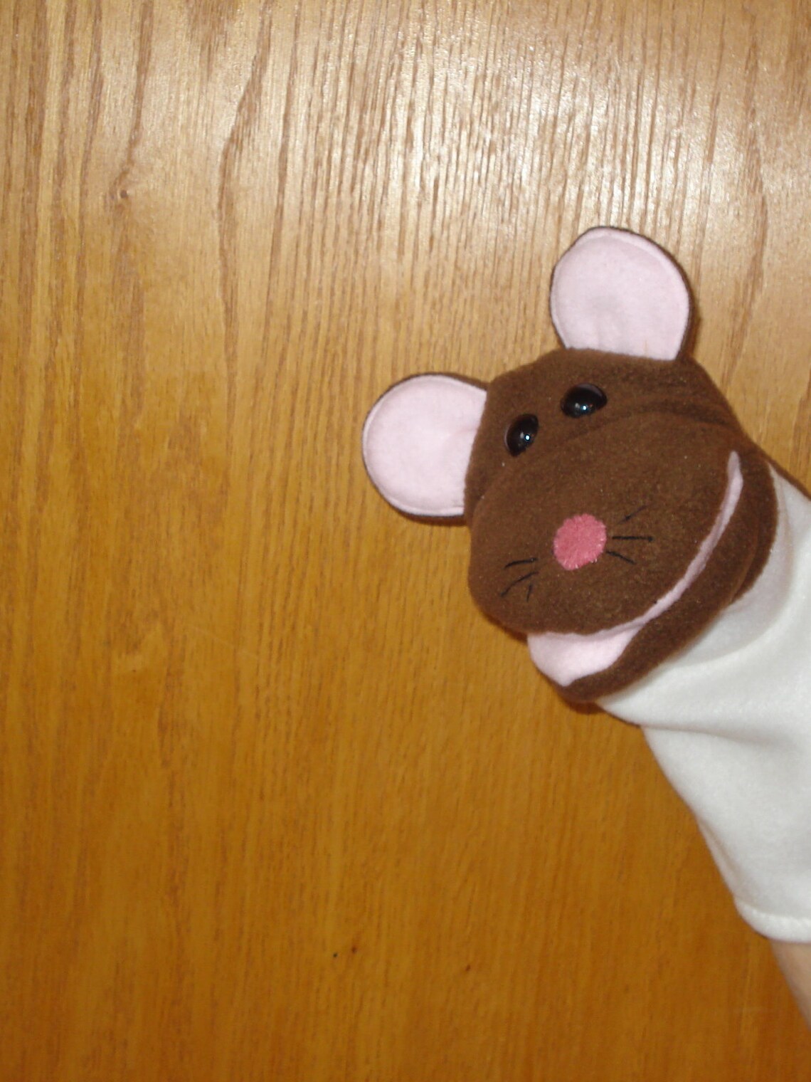 Brown Mouse Hand Puppet Movable Mouth Washable Classroom Aid | Etsy
