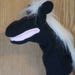 Skunk Hand Puppet Puppets Moveable Pink Mouth Embroideried - Etsy