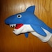 Blue Shark Hand Puppet Movable Mouth Sewn on Felt Eyes - Etsy