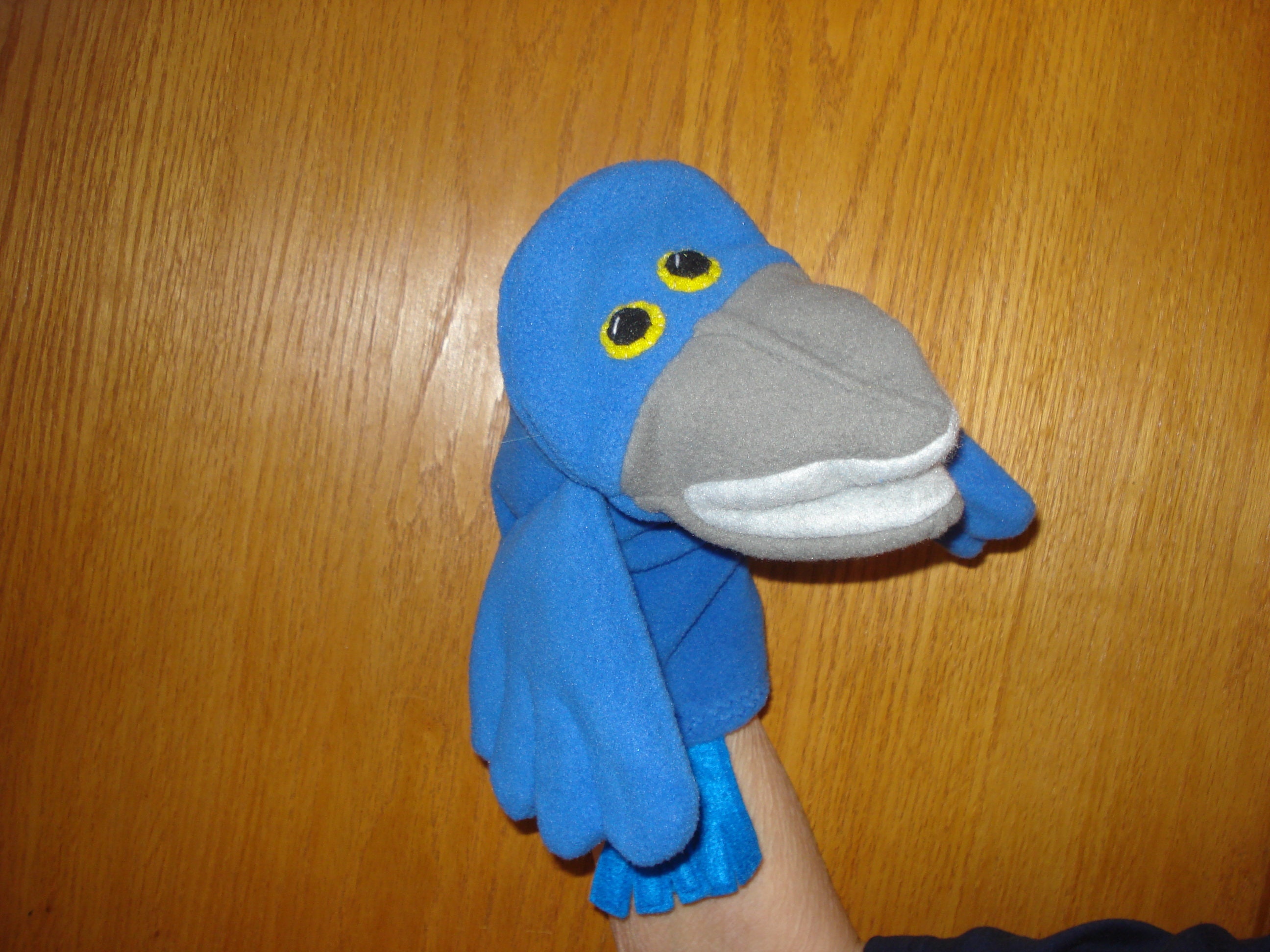 Blue Bird Hand Puppet Movable Mouth Made in the USA - Etsy