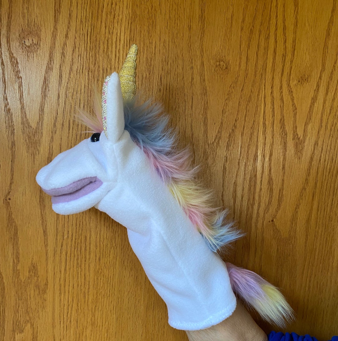 Unicorn Hand Puppet Plastic Eyes - Etsy