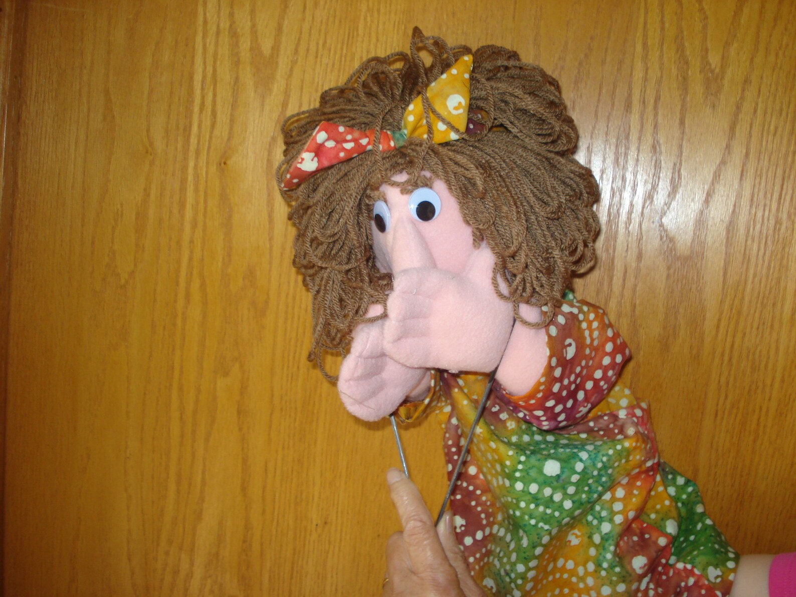 Mother Hand Puppet With Removable Arm Rods Lady Woman Movable - Etsy