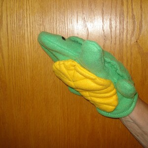 Turtle Hand Puppet Green Reptile Nature Storytelling Autism Interactive ...