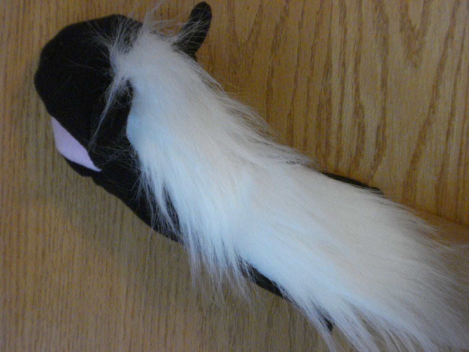 Skunk Hand Puppet Puppets Moveable Pink Mouth Embroideried | Etsy