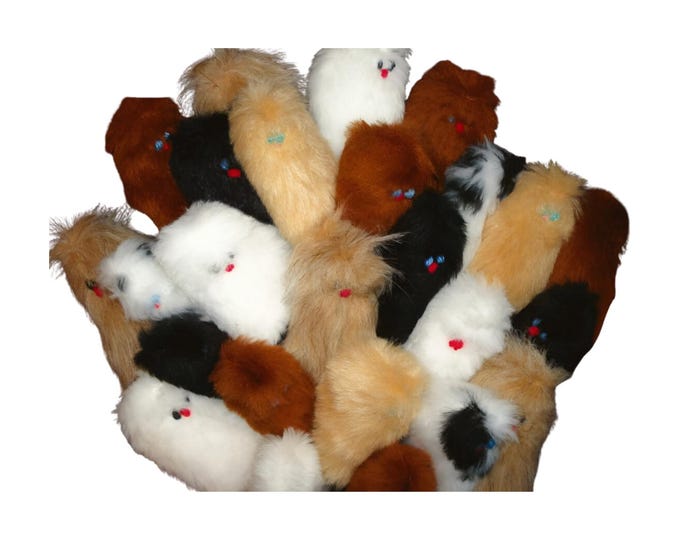 25 Faux Fur Finger Puppets Made in USA Hand Made - Etsy