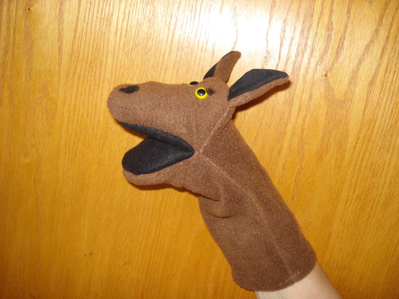 Jackal Hand Puppet Movable Mouth Washable 10 Inches Long - Etsy