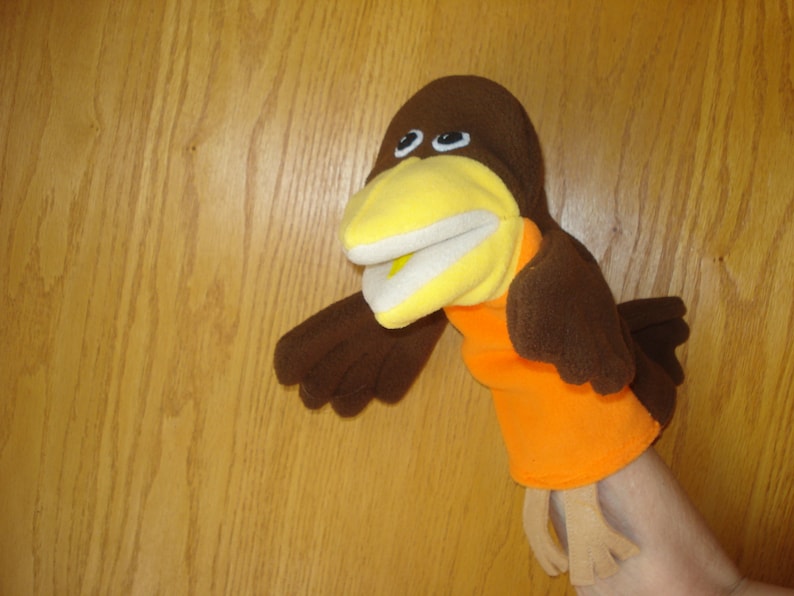 Robin Bird Hand Puppet Felt Eyes Movable Mouth - Etsy