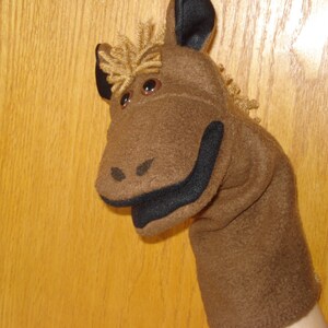 Horse Hand Puppet Brown Pony Mouth Puppet - Etsy