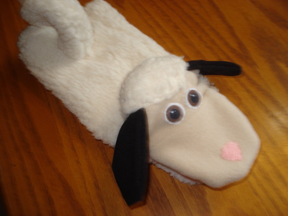 Sheep Lamb Hand Puppet Sewn Felt Eyes Movable Mouth - Etsy