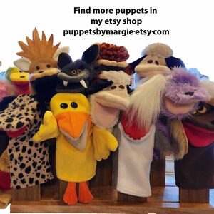 Boy Hand Puppet Blond Yarn Hair Shark Print Shirt Movable Mouth 2 Arm ...