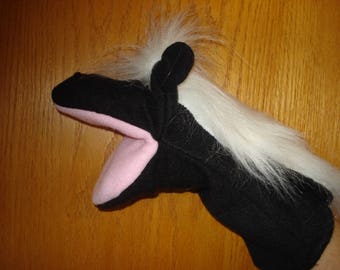 Folkmanis Skunk Hand Puppet Plush Stuffed Toy - Etsy