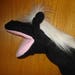 Skunk Hand Puppet Puppets Moveable Pink Mouth Embroideried - Etsy
