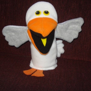 Sea Gull Hand Puppet Bird - Etsy