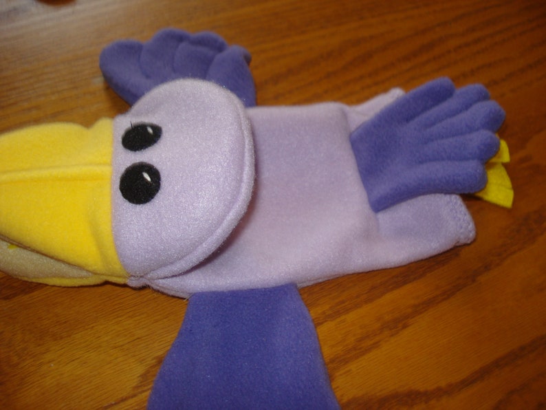 Bird Hand Puppet Mouth is Moveable Safe Felt Sewn on Eyes - Etsy