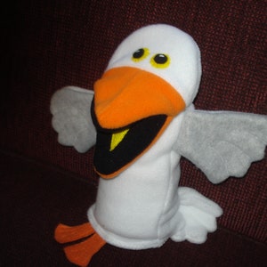 Sea Gull Hand Puppet Bird - Etsy
