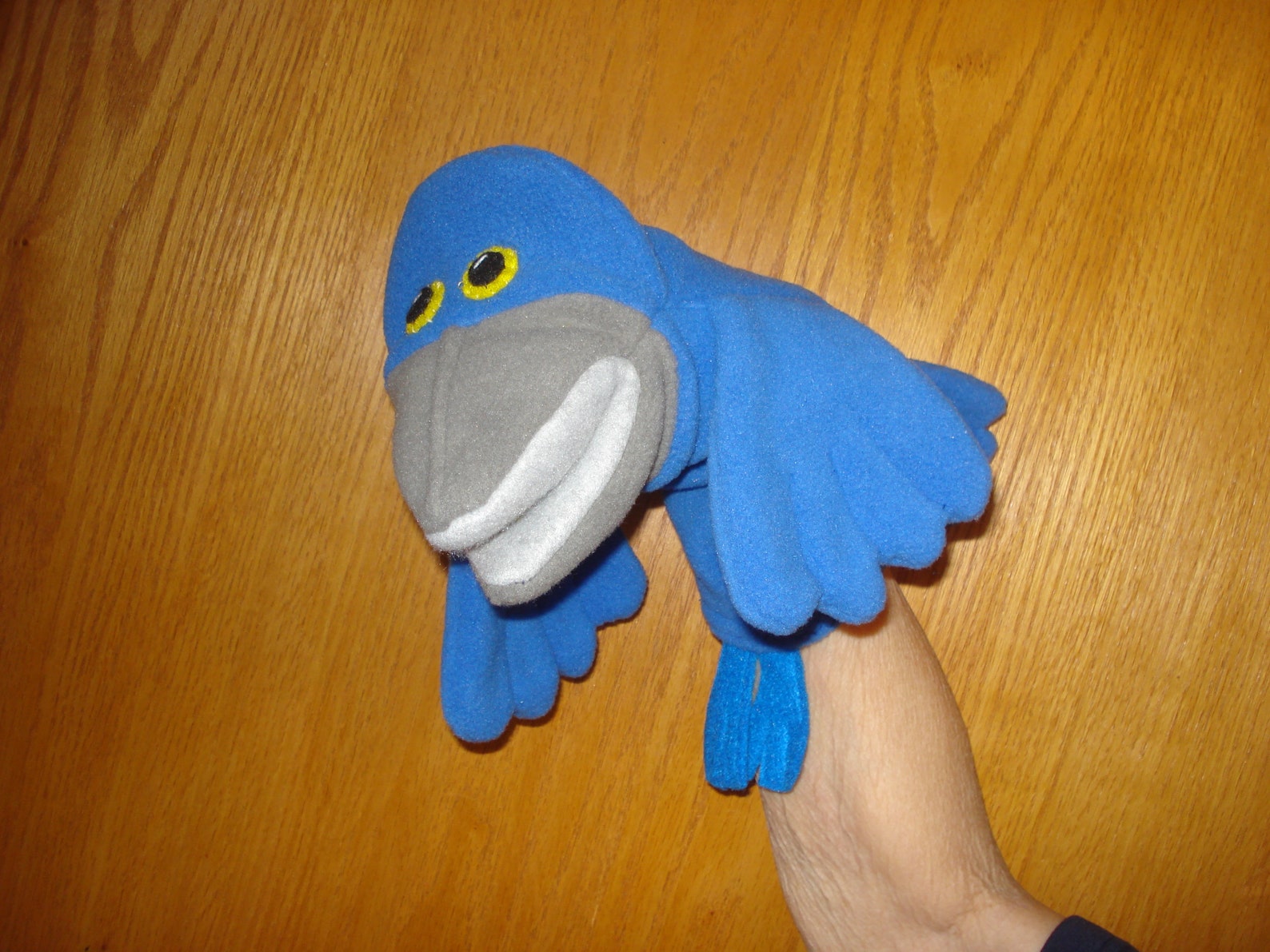 Blue Bird Hand Puppet Movable Mouth Made in the USA - Etsy