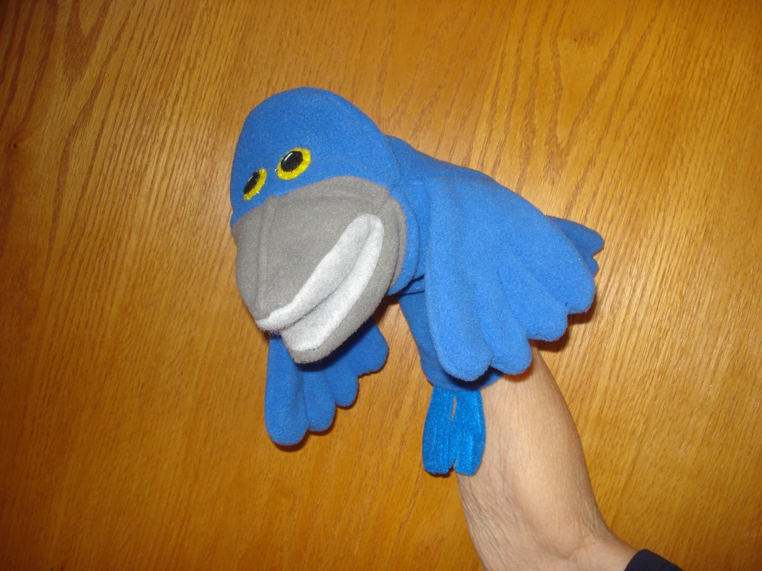 Blue Bird Hand Puppet Movable Mouth Made in the USA - Etsy