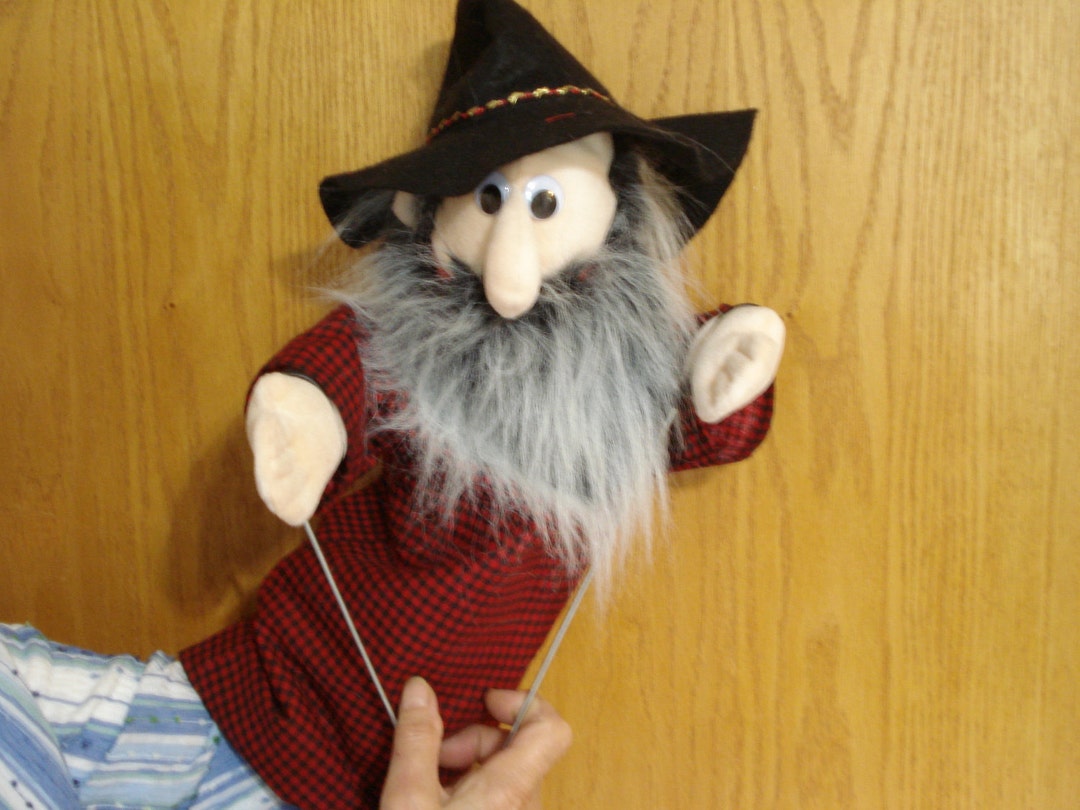 Hill Billy Hand Puppet Man Movable Mouth 2 Arm Rods Made in the USA - Etsy