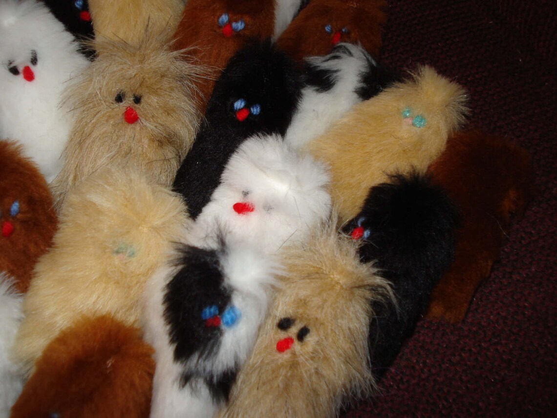 25 Faux Fur Finger Puppets Made in USA Hand Made - Etsy