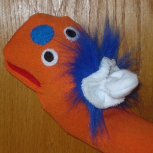 Orange Long Sock Puppet Theater Perform Interactive - Etsy