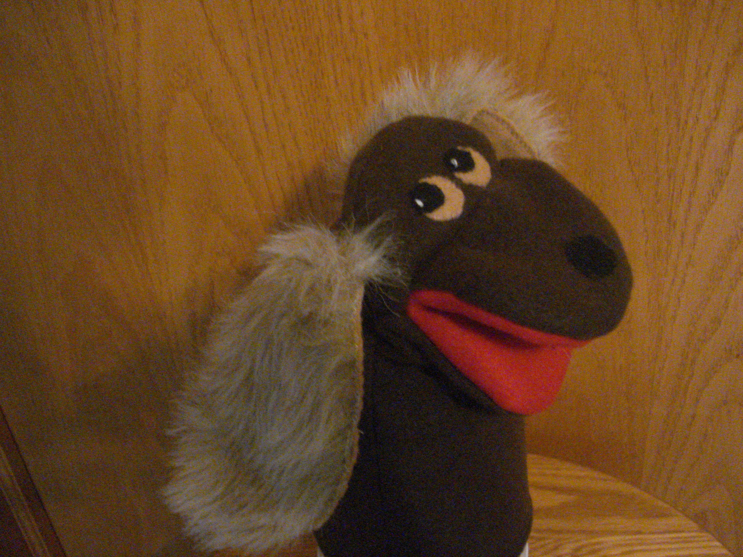 Dog hand puppet hand sewn felt eyes movable mouth brown | Etsy