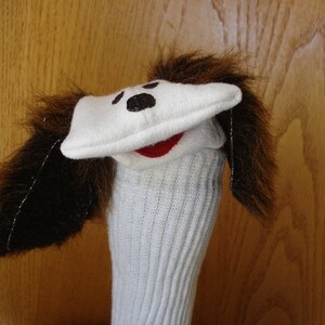 Dog Sock Puppet Hand Made Brown Faux Ears - Etsy
